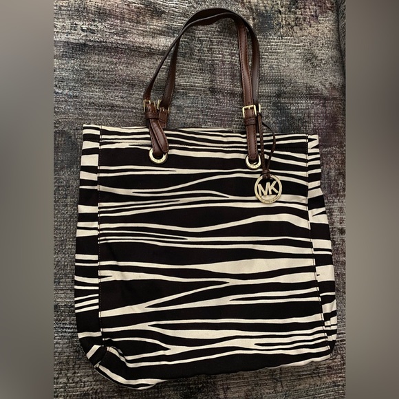 Michael Kors | Bags | Michael Kors Zebra Print Tote | Poshmark